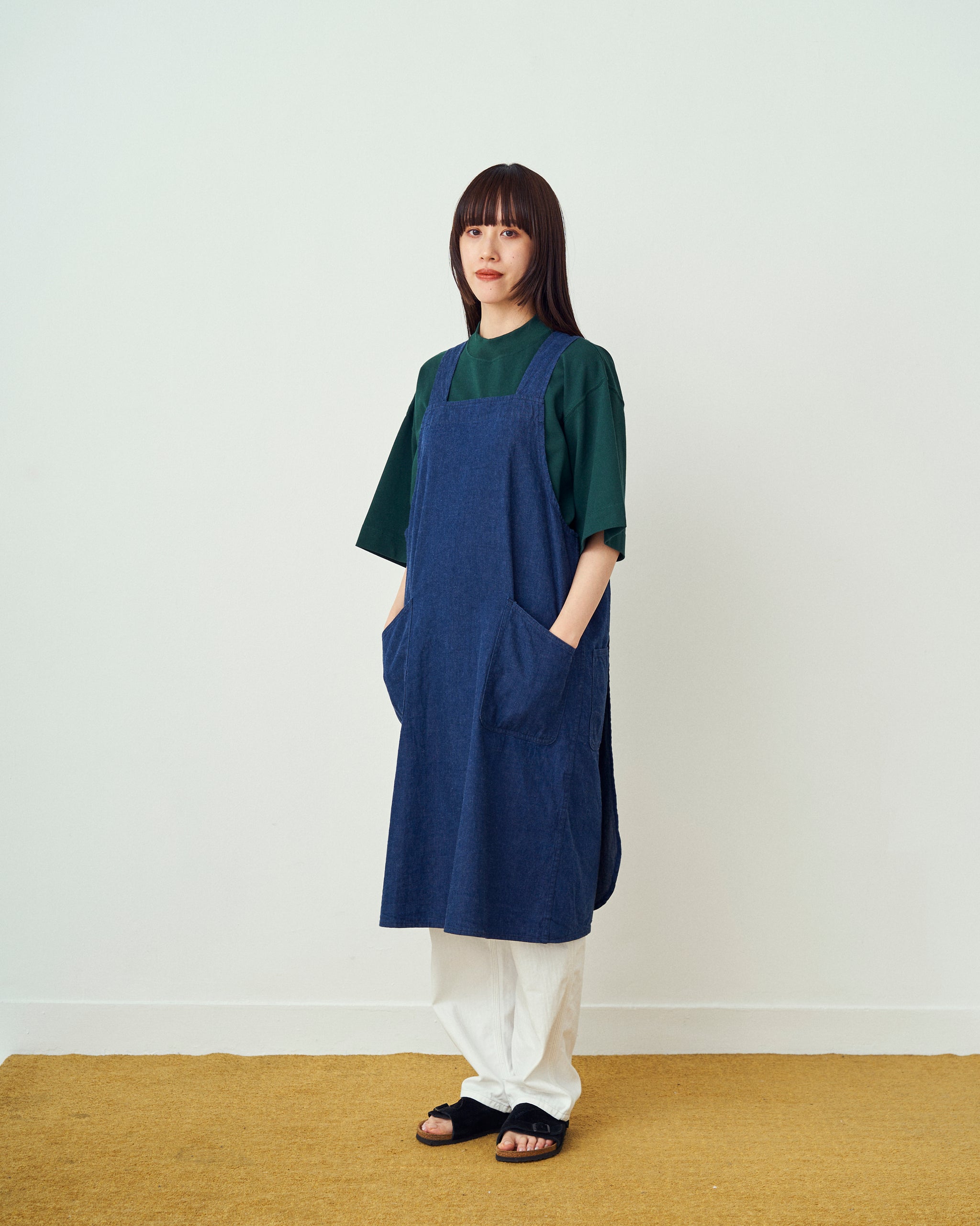 【EMON/エモン】エプロン ＃KIKUMO EMU-HN-EPKS001-10D